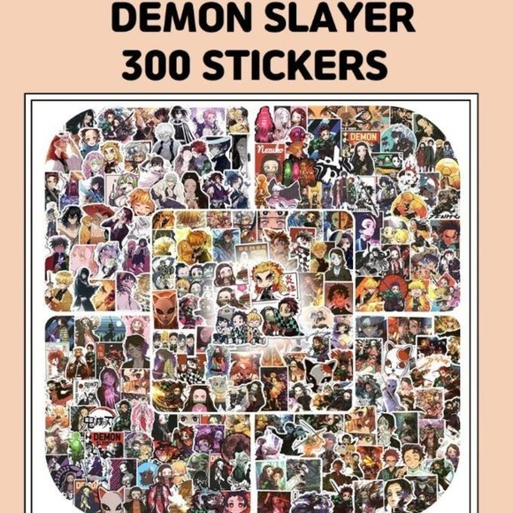 Other | 30 Stickers Demon Slayer Anime Manga Waterproof Tanjiro Nezuko ...